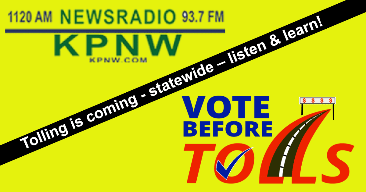 KPNW Interview – Lorely tells all! – Vote Before Tolls